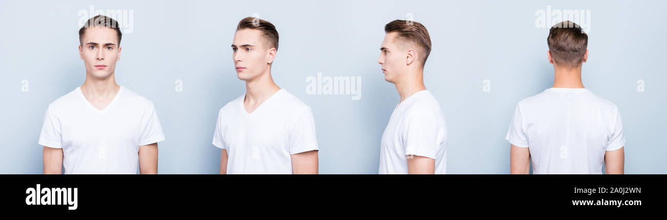 Man side profile from behind hi-res stock photography and images - Alamy