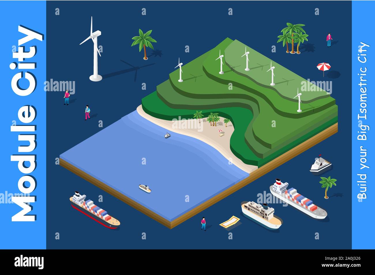 Ecological electric energy production Stock Vector Images - Alamy