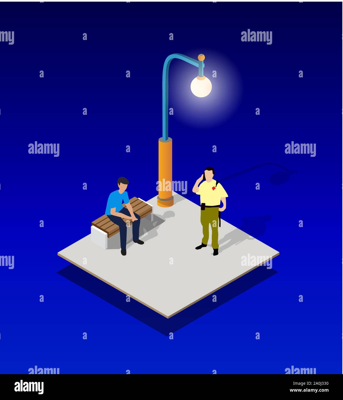 Isometric people walking Stock Vector Image & Art - Alamy