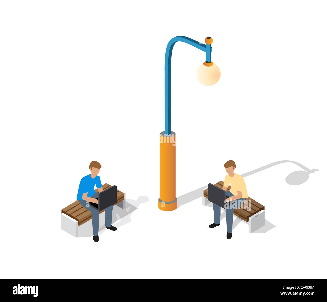 Isometric people walking Stock Vector Image & Art - Alamy
