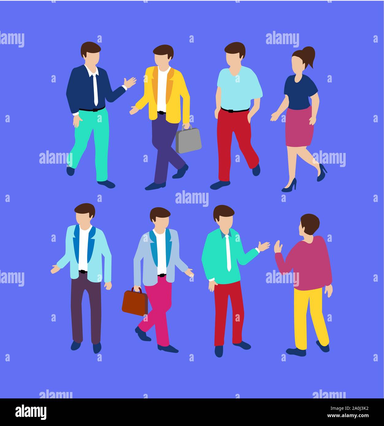 Vector isometric worker flat Stock Vector Images - Alamy