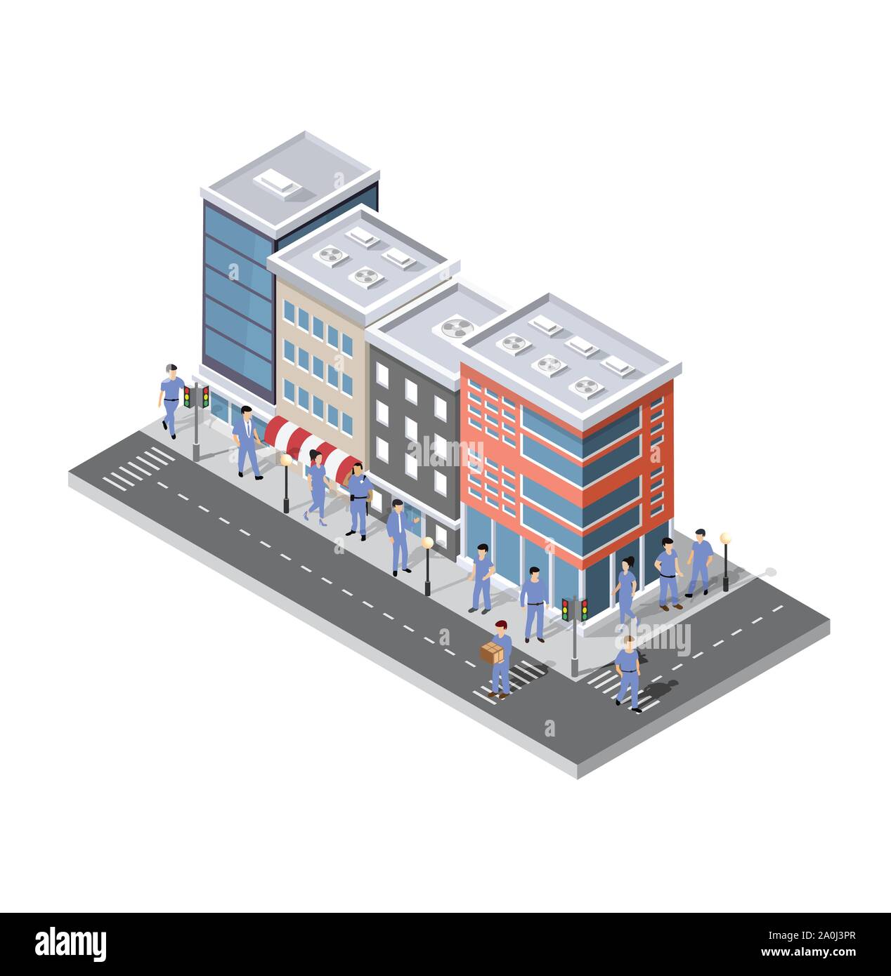 Top view people office Cut Out Stock Images & Pictures - Alamy