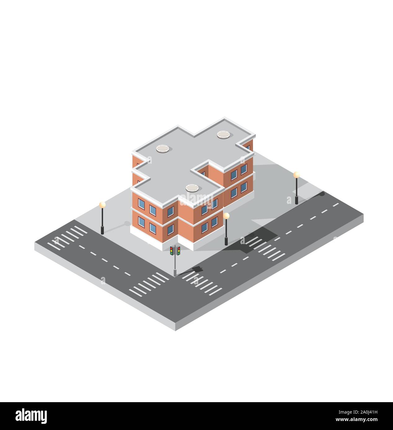Vector isometric urban architecture Stock Vector Image & Art - Alamy