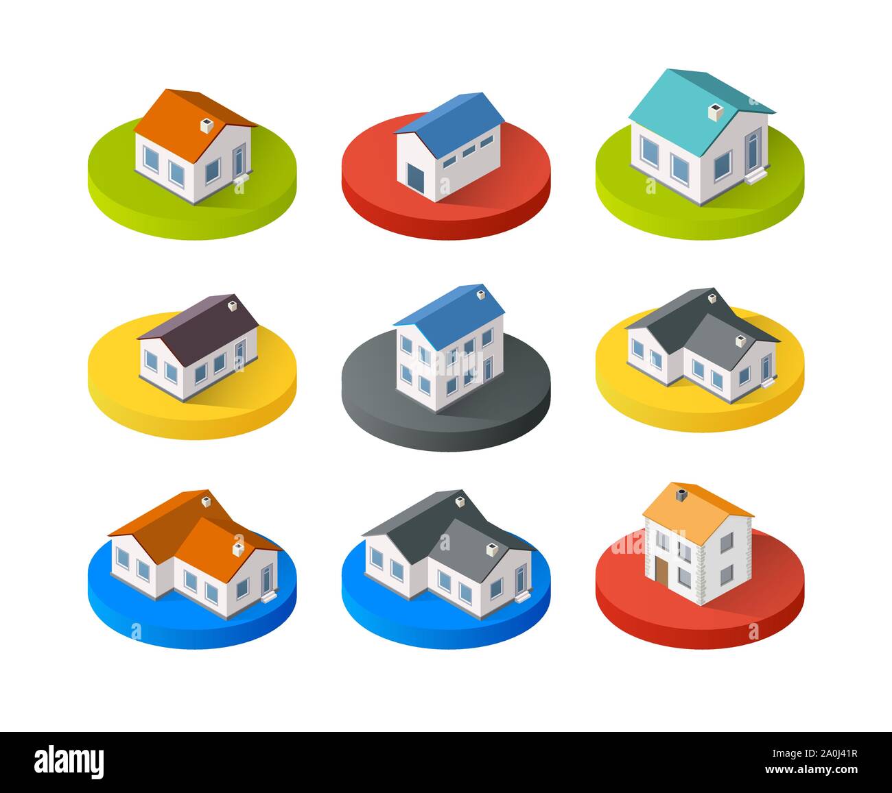 Roof icon isometric 3d Cut Out Stock Images & Pictures - Alamy