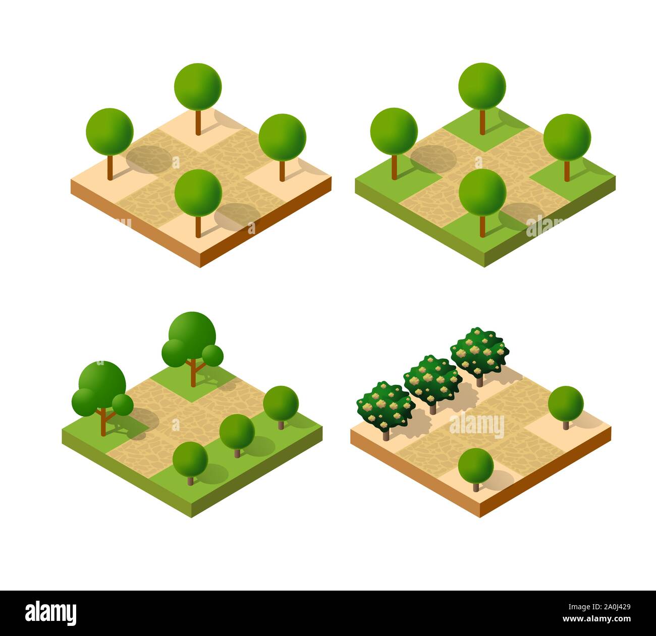 Isometric park urban Stock Vector Image & Art - Alamy
