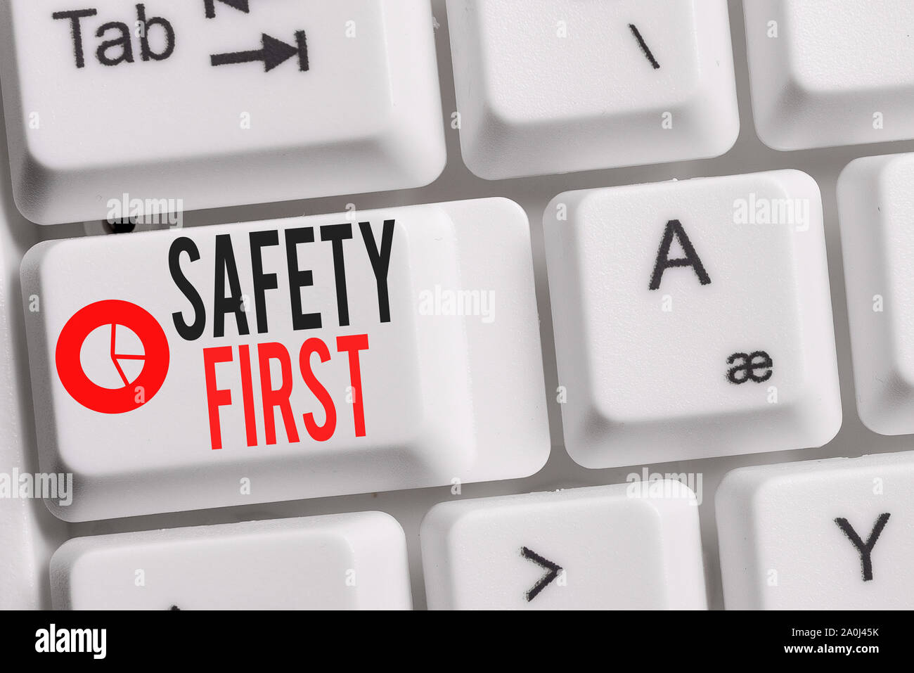 Conceptual hand writing showing Safety First. Concept meaning Avoid any ...