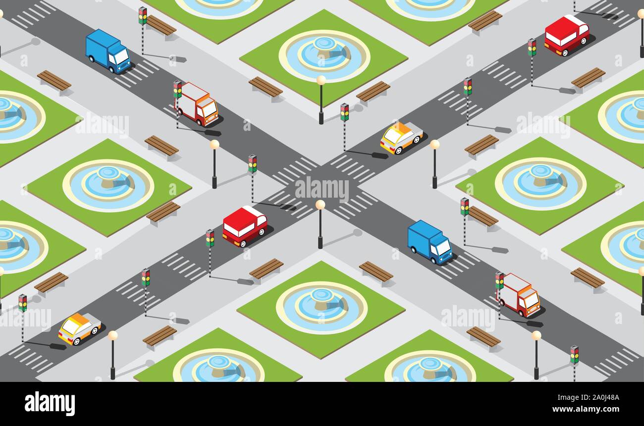 Seamless city map hi-res stock photography and images - Alamy