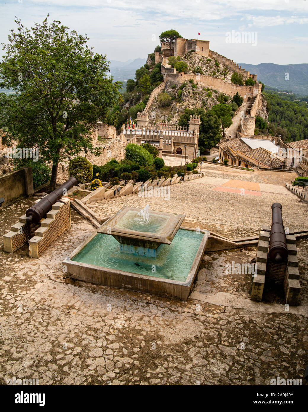 view of small castle Stock Photo - Alamy