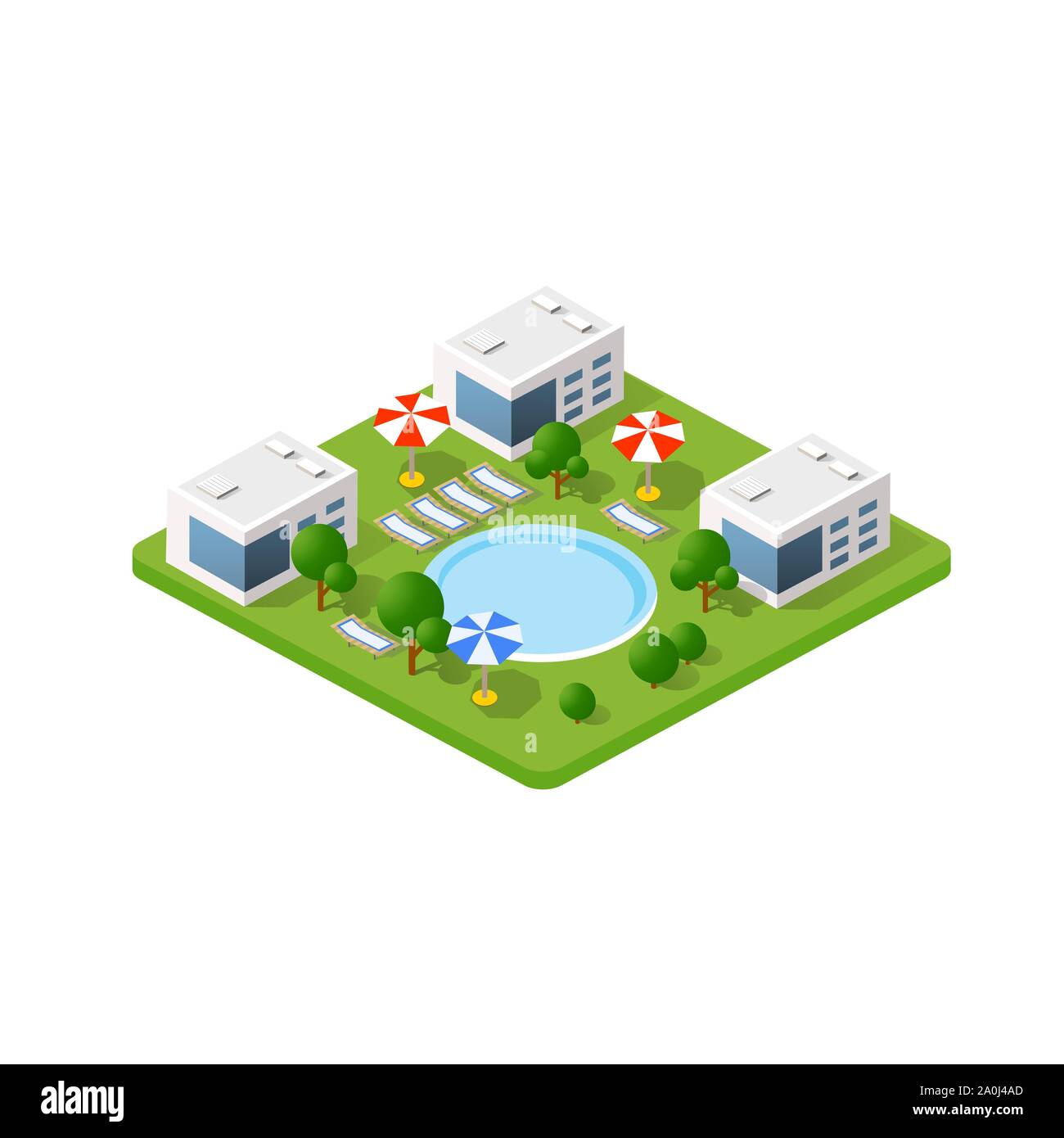 House garden isometric Stock Vector Images - Alamy