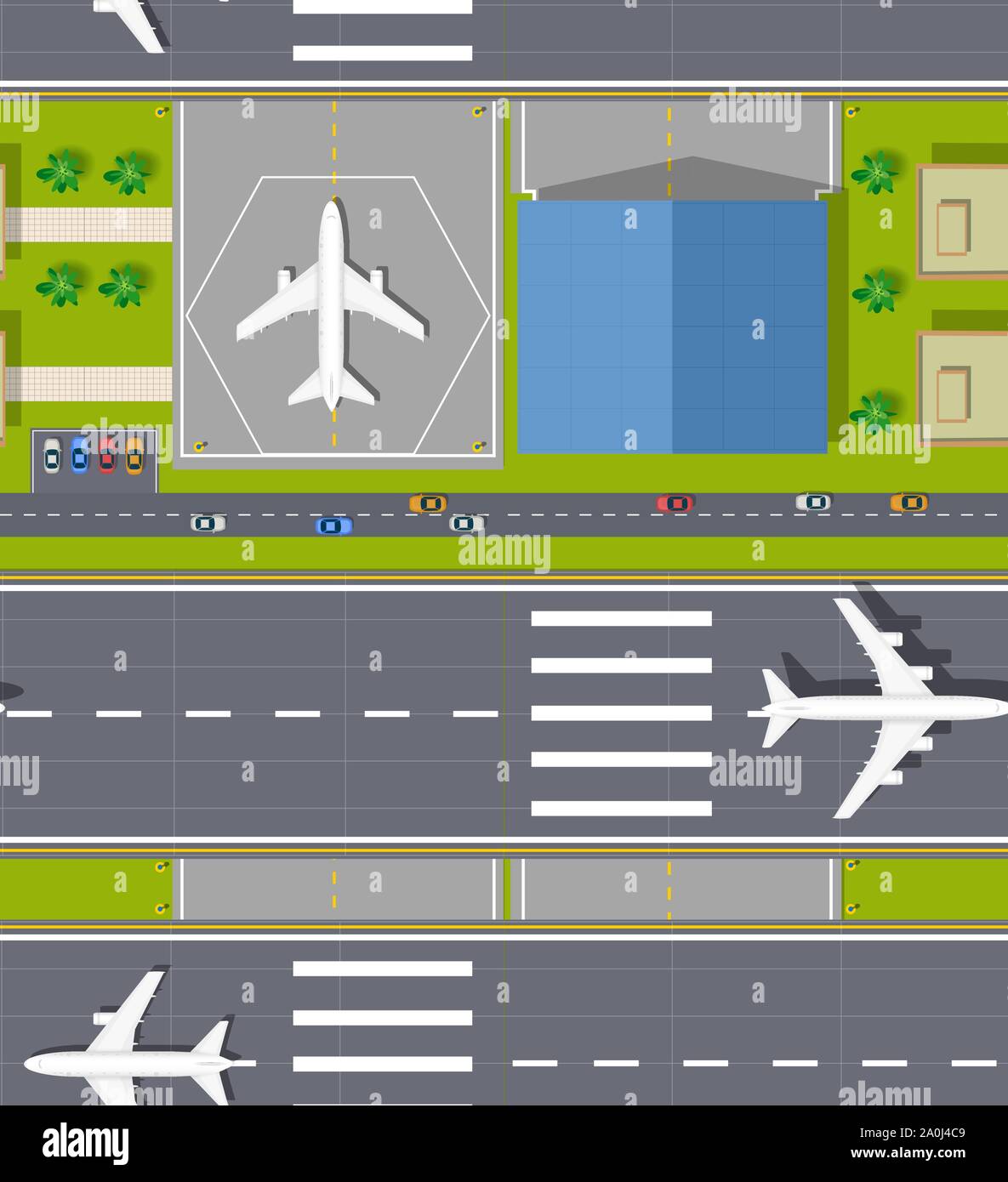 Runway intersection Stock Vector Images - Alamy