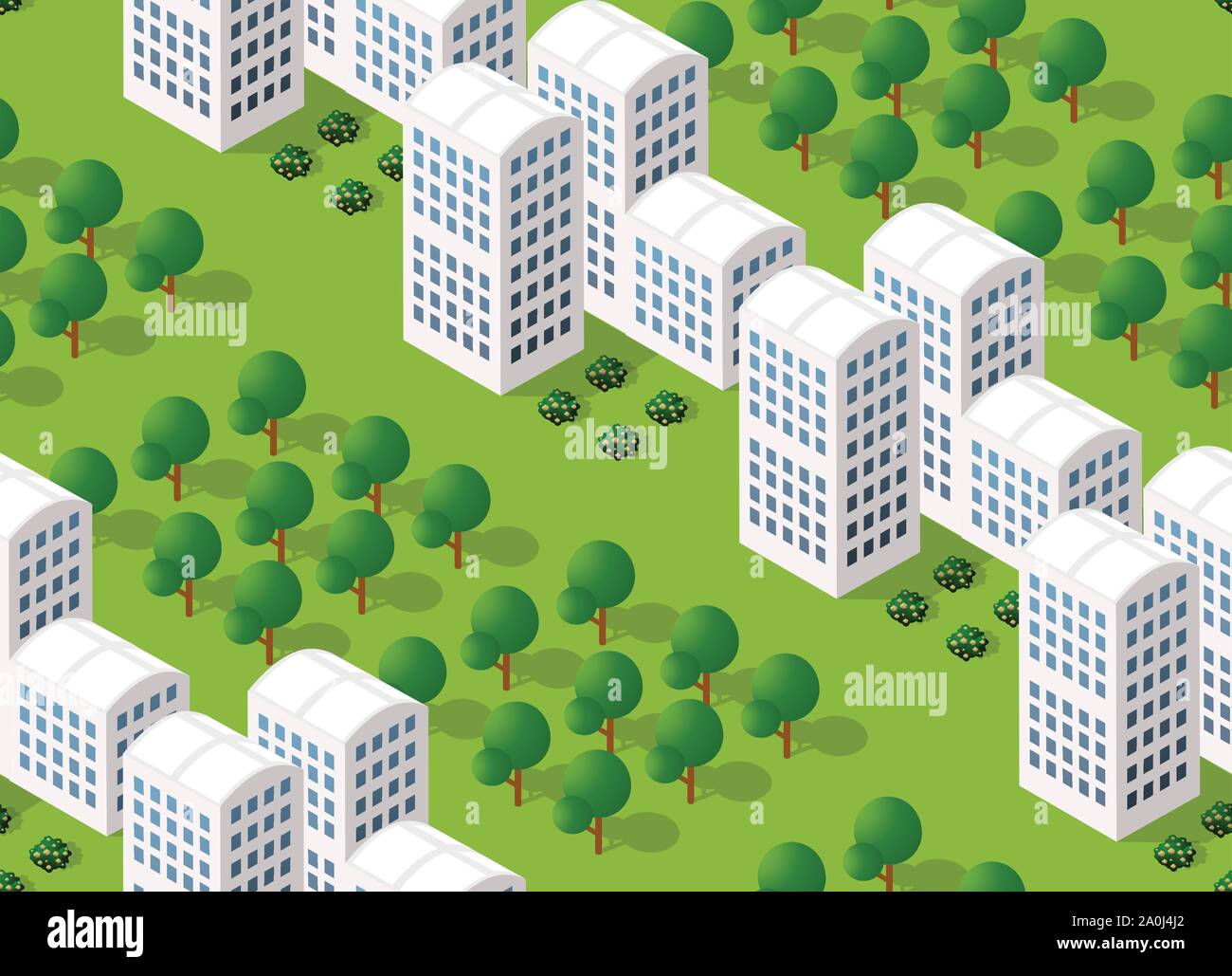 Urban isometric area Stock Vector Image & Art - Alamy