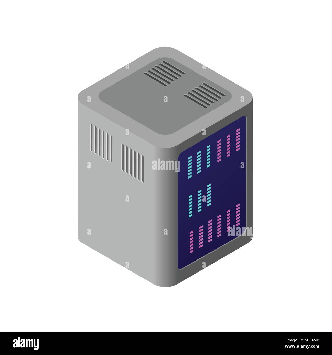 Virtual cloud isometric icon Cut Out Stock Images & Pictures - Alamy