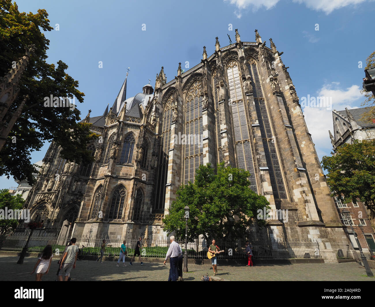 AACHEN, GERMANY - CIRCA AUGUST 2019: Aachener Dom cathedral church ...