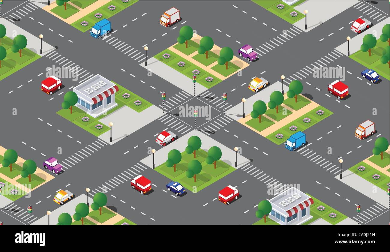 Seamless city map pattern Stock Vector Image & Art - Alamy