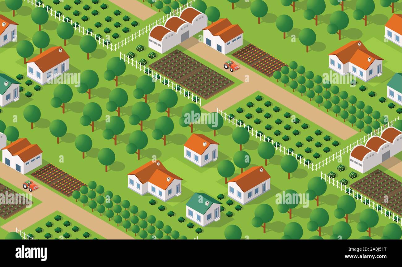 Village map Stock Vector Images - Alamy
