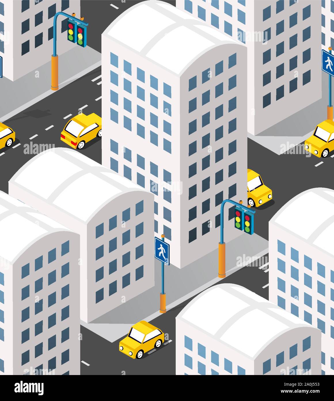 Urban isometric area Stock Vector Image & Art - Alamy