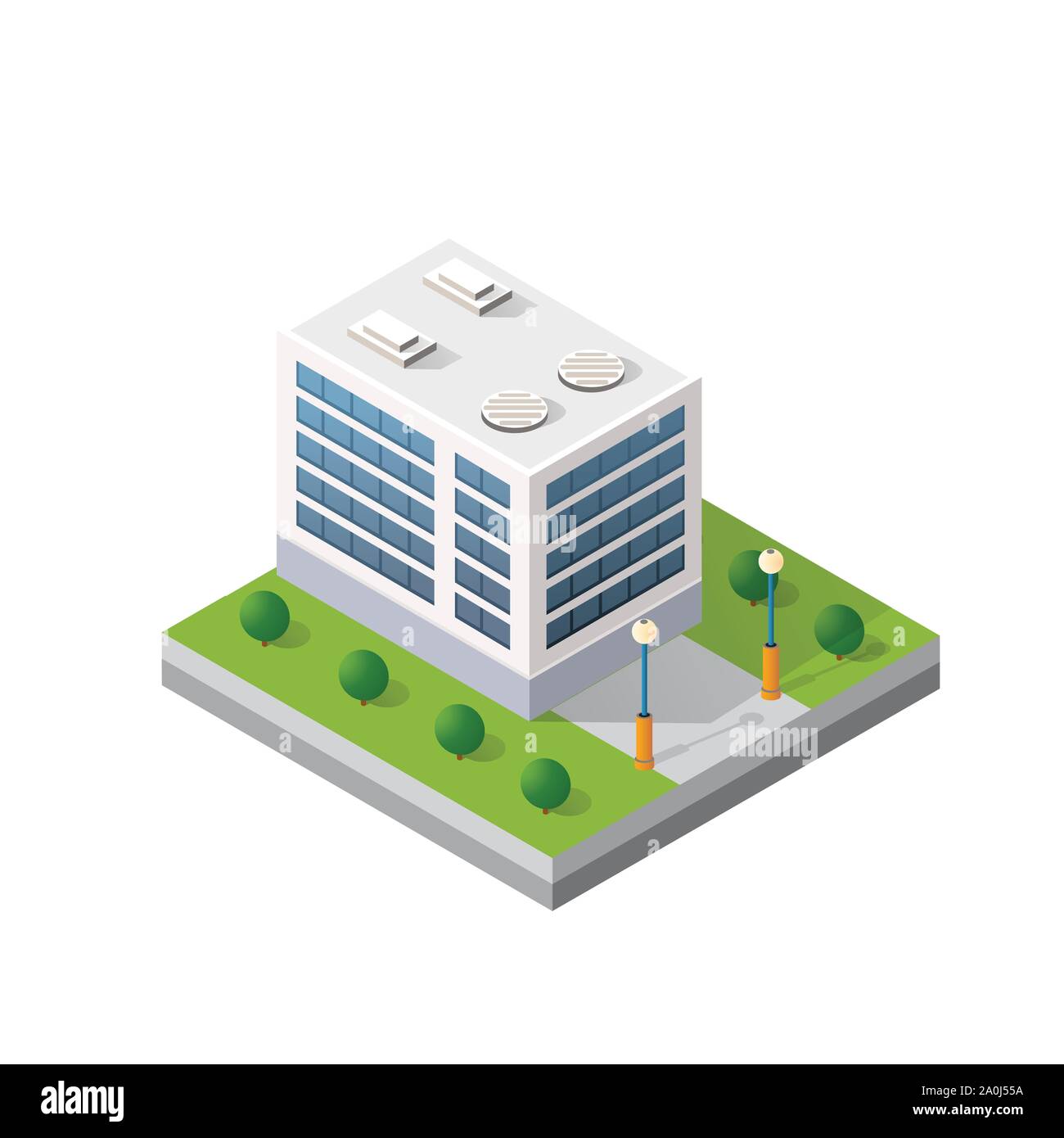 Smart apartment block Stock Vector Images - Alamy