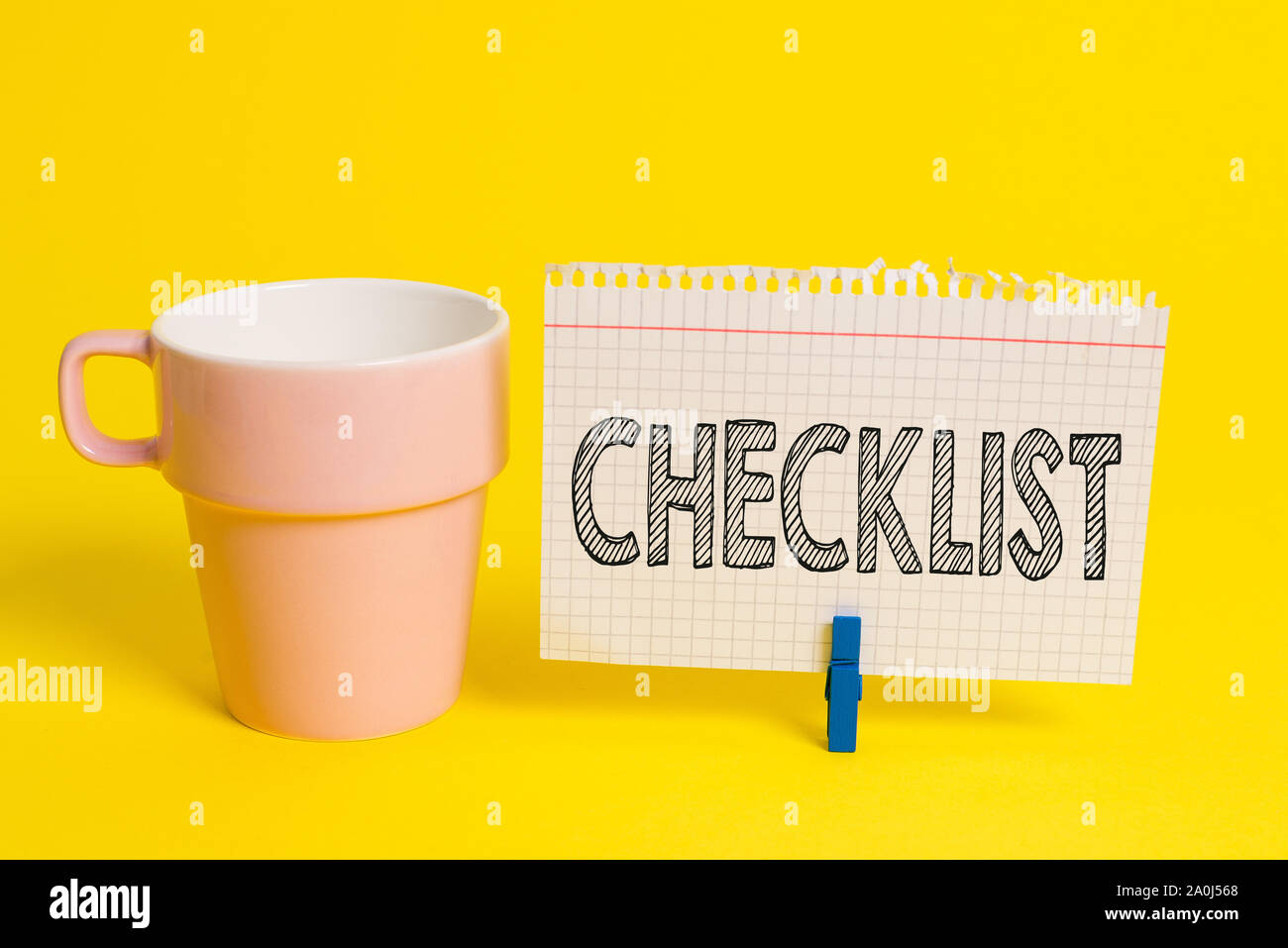 Writing note showing Checklist. Business concept for List down of the ...