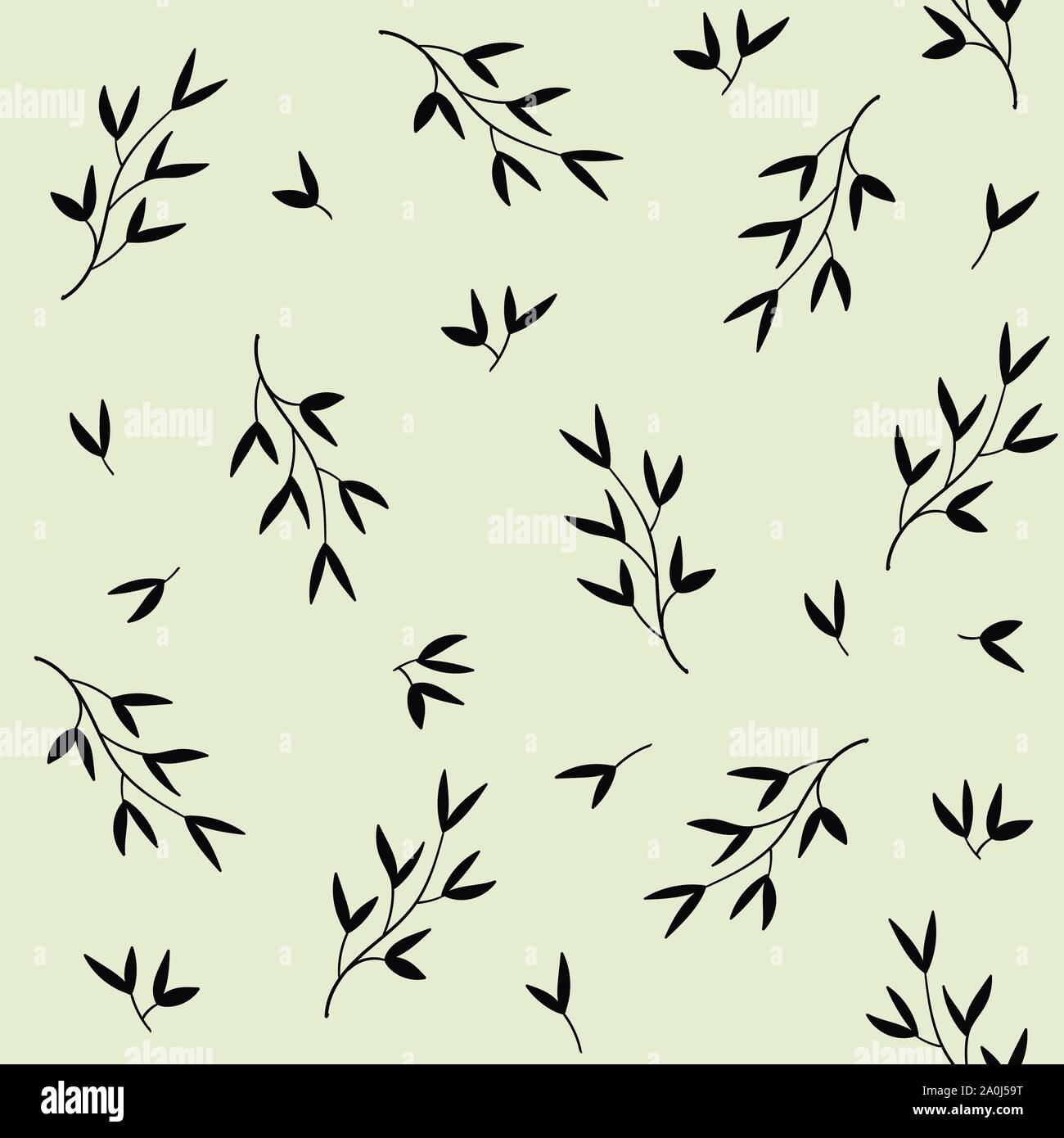 Seamless vector pattern botanical Stock Vector Images - Alamy