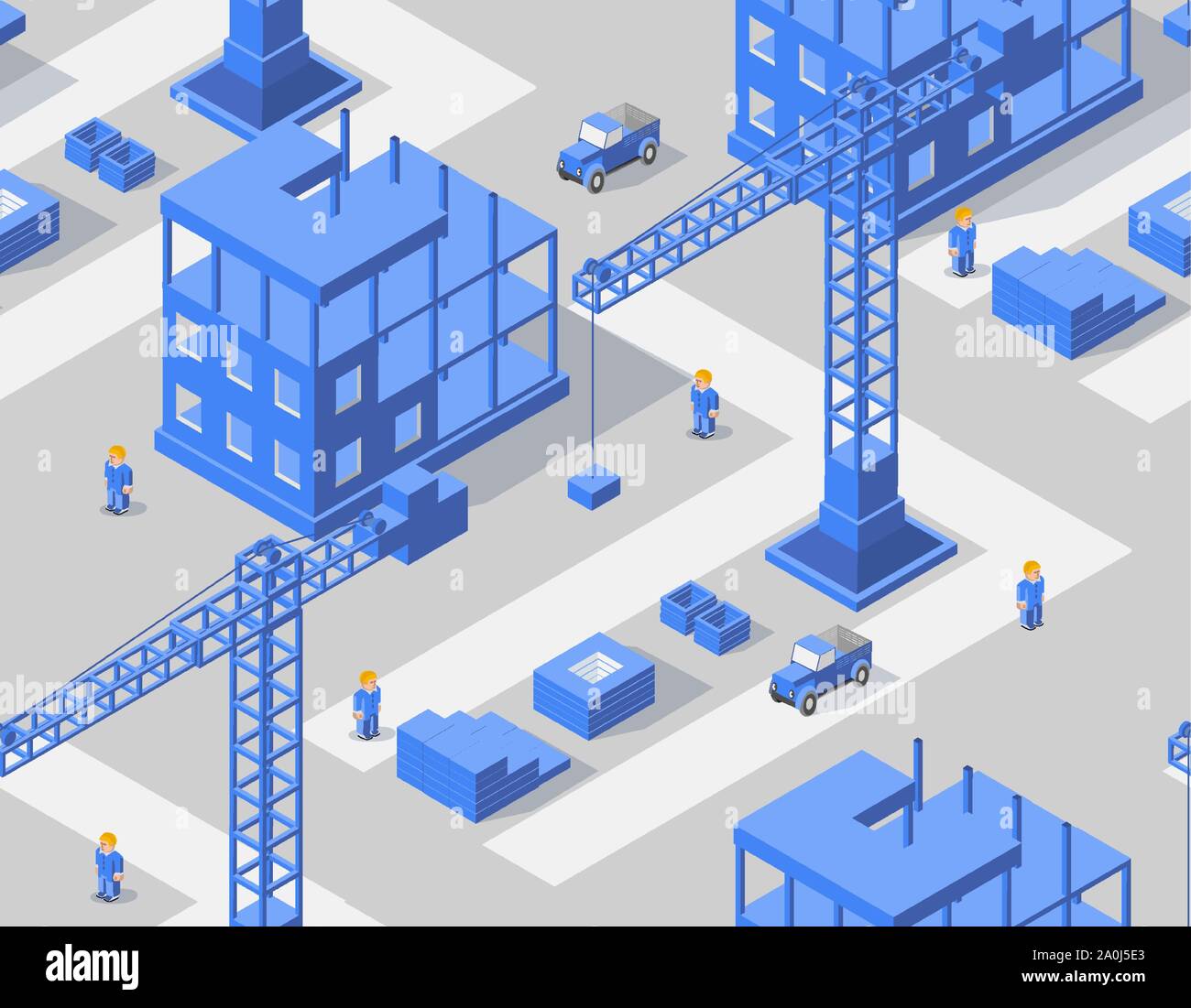 Crane house the background Stock Vector Images - Alamy