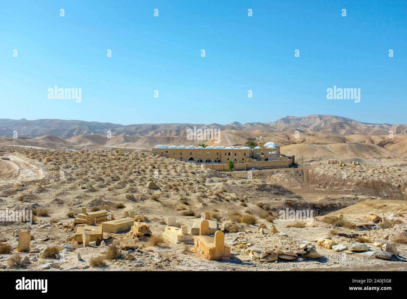 Palestine, West Bank, Jericho. Maqam (shrine) of an-Nabi Musa, believed ...