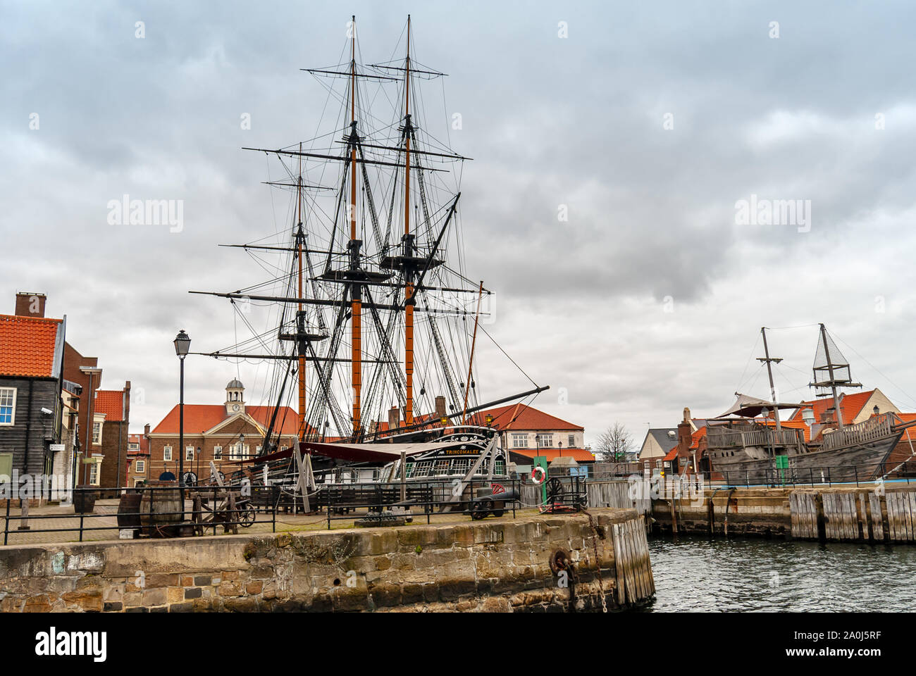 Tricomalee, 46 gun frigate warship built-in 1817 now the centerpiece at ...