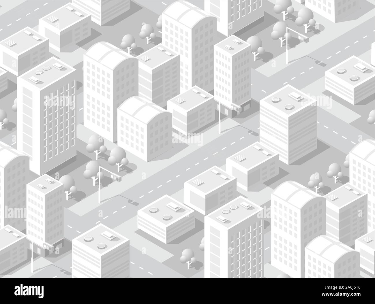 Urban isometric area Stock Vector Image & Art - Alamy