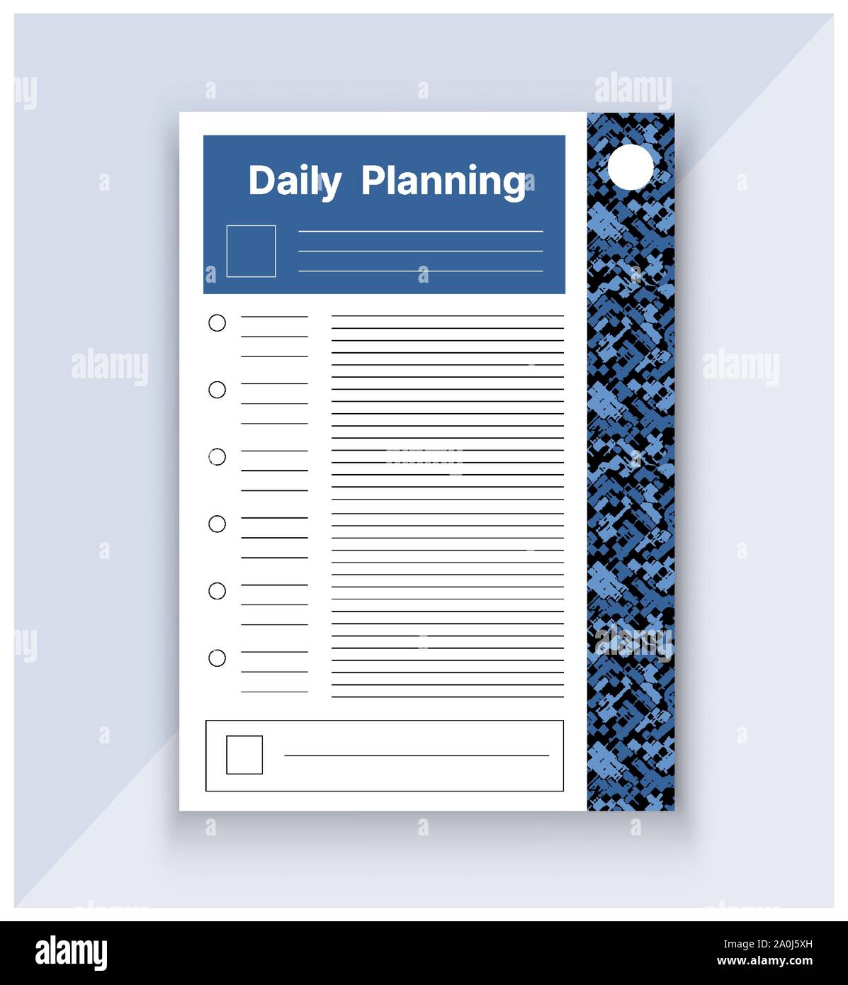 Weekly planner template design Cut Out Stock Images & Pictures - Alamy