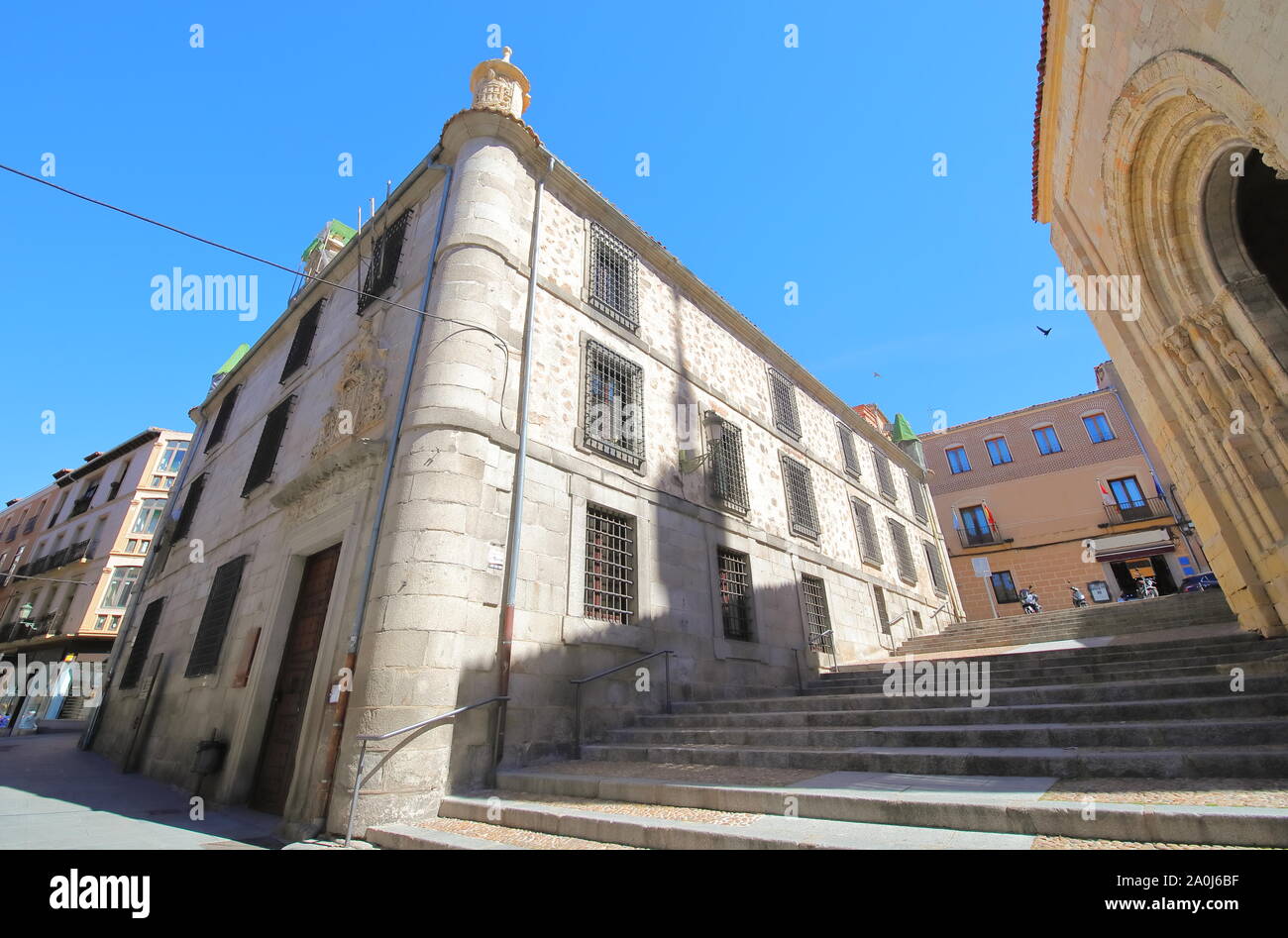 Old library building Segovia Spain Stock Photo - Alamy