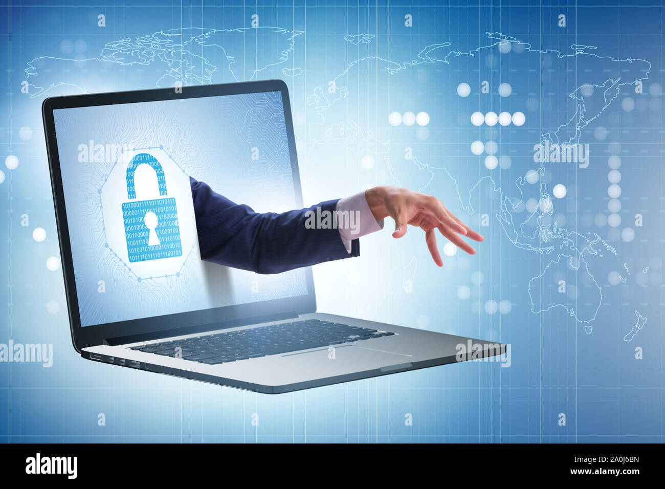 The hacker man trying to steal personal data Stock Photo - Alamy