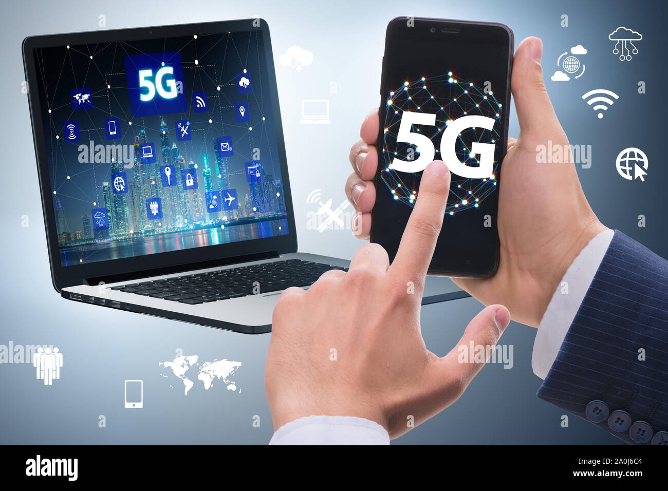 5G technology concept - high internet speed Stock Photo - Alamy