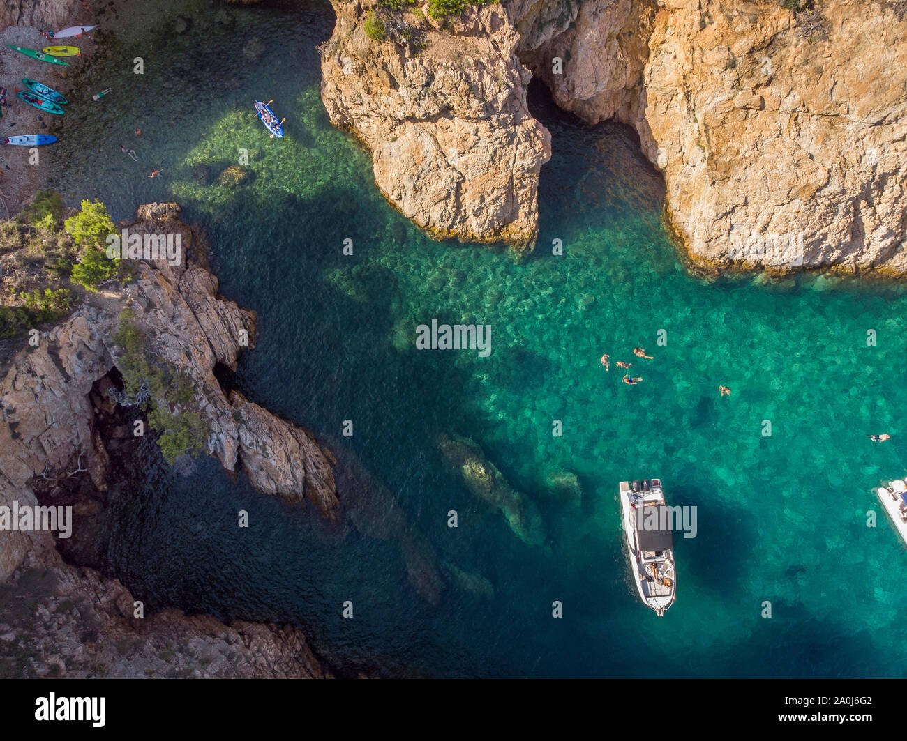 Busy beach spain aerial hi-res stock photography and images - Alamy