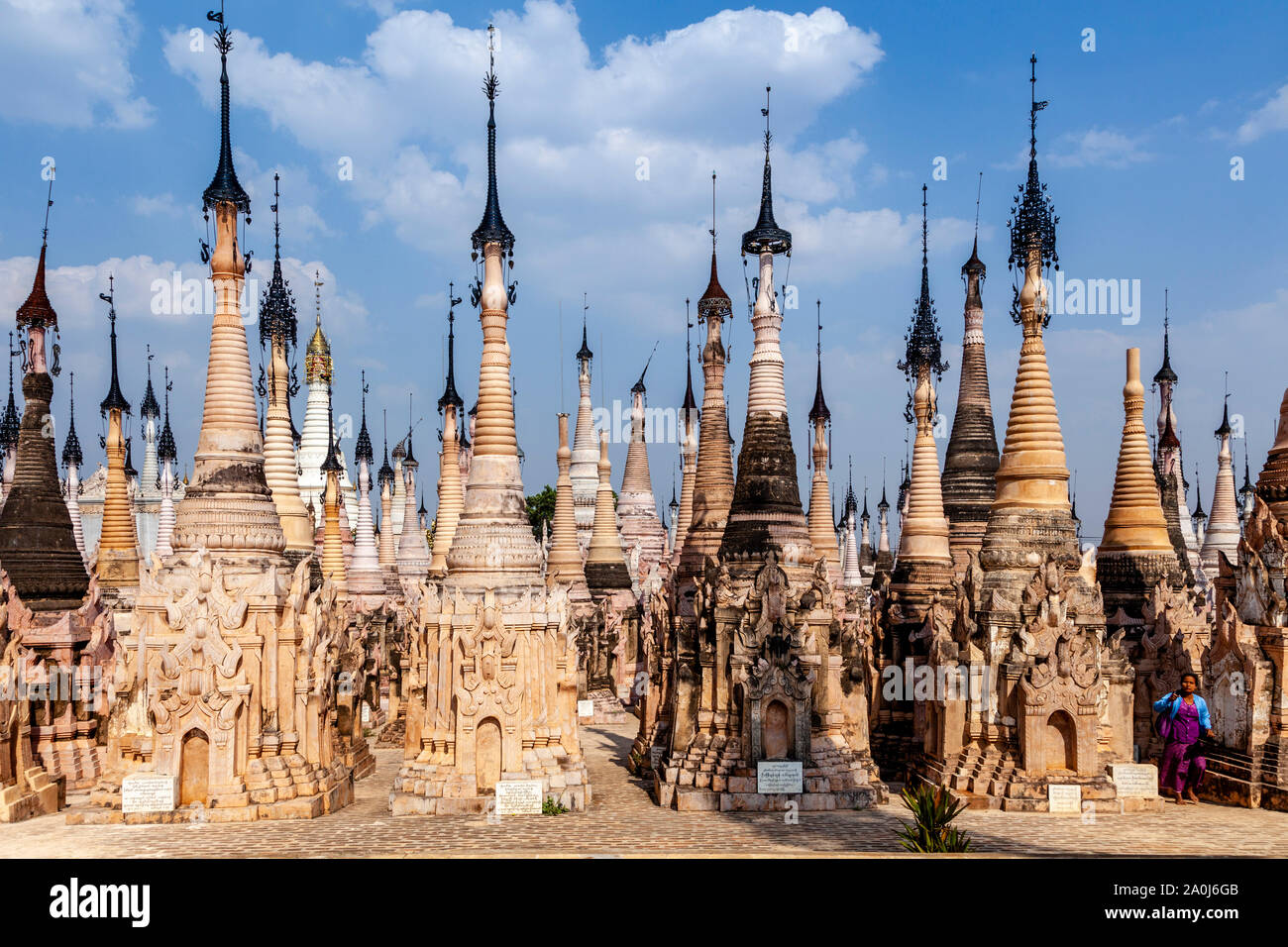 The Kakku Pagodas, Taunggyi, Shan State, Myanmar Stock Photo - Alamy