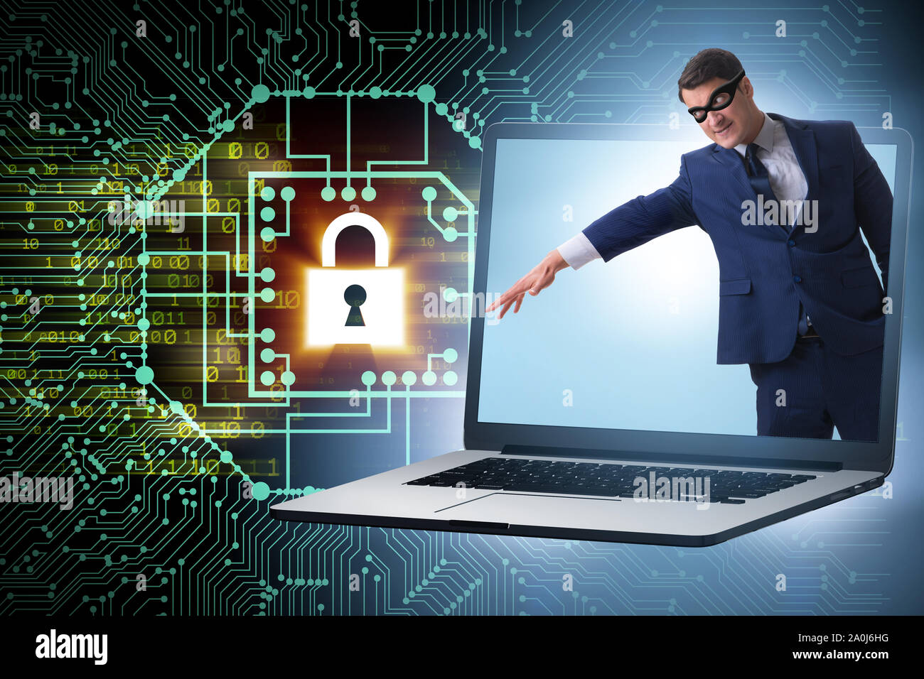 The hacker man trying to steal personal data Stock Photo - Alamy