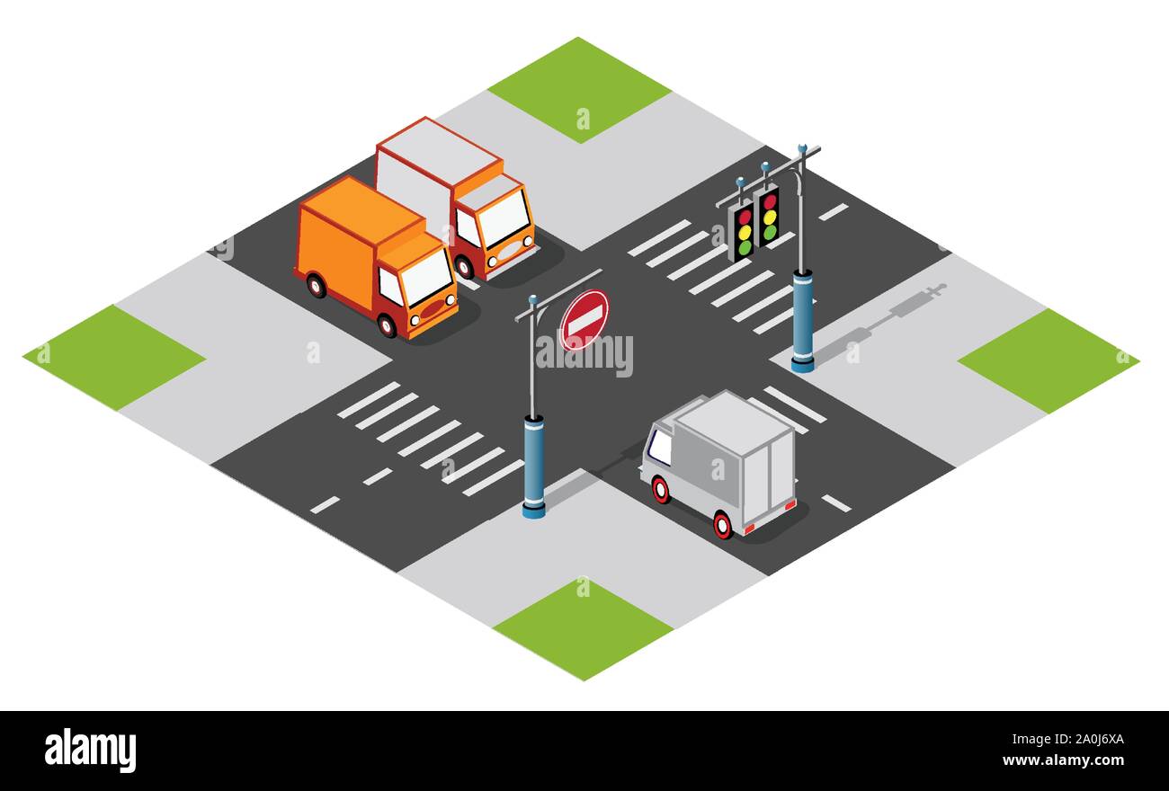 Van town Stock Vector Images - Alamy