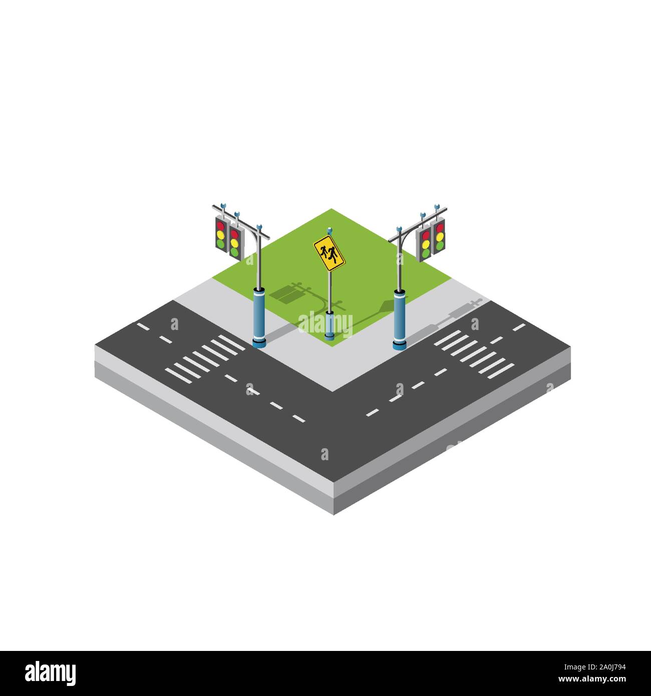 Isometric 3d module block district part Stock Vector Image & Art - Alamy