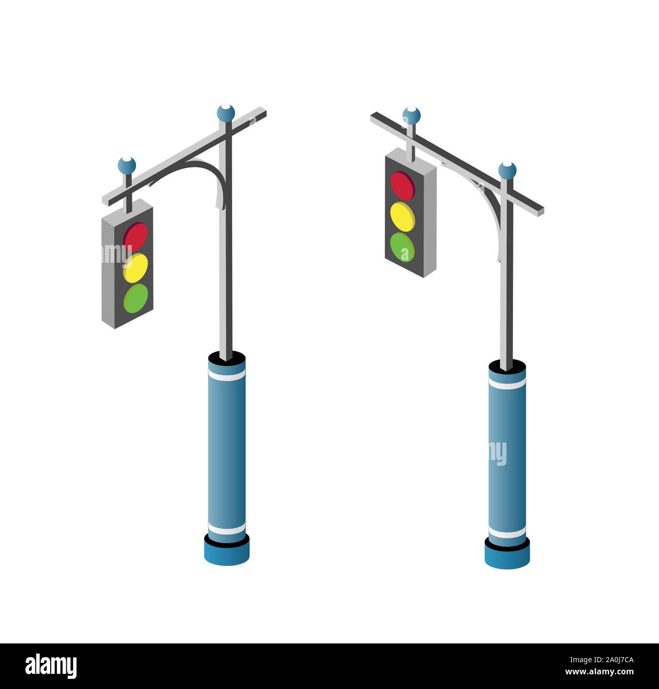 Isometric traffic lights hi-res stock photography and images - Alamy