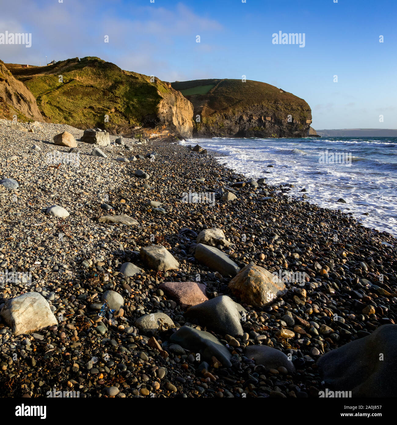 View of the beach at Druidston Haven in Pembrokeshire Stock Photo - Alamy