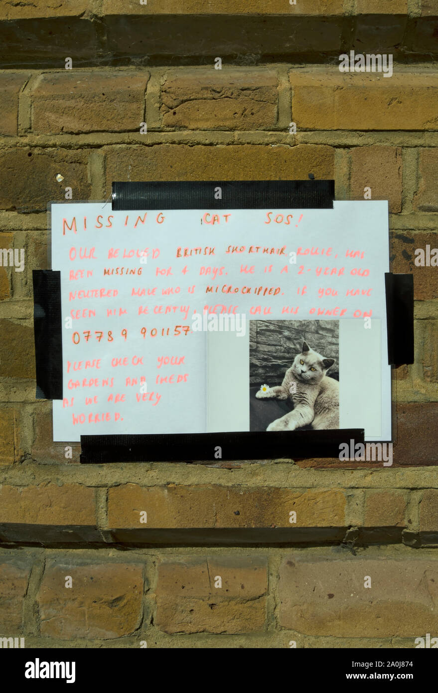 Handwritten posters hi-res stock photography and images - Alamy