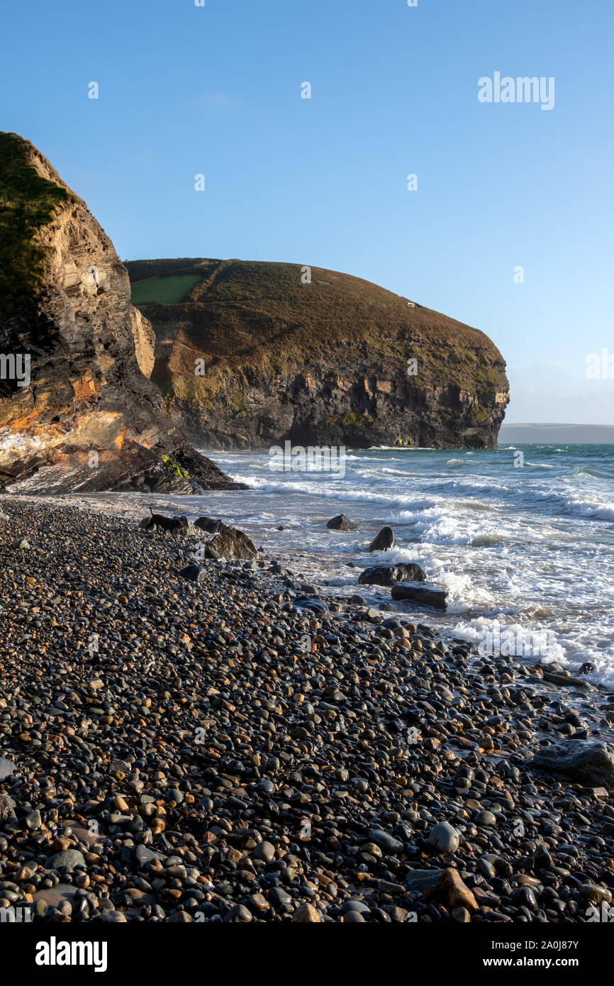 View of the beach at Druidston Haven in Pembrokeshire Stock Photo - Alamy