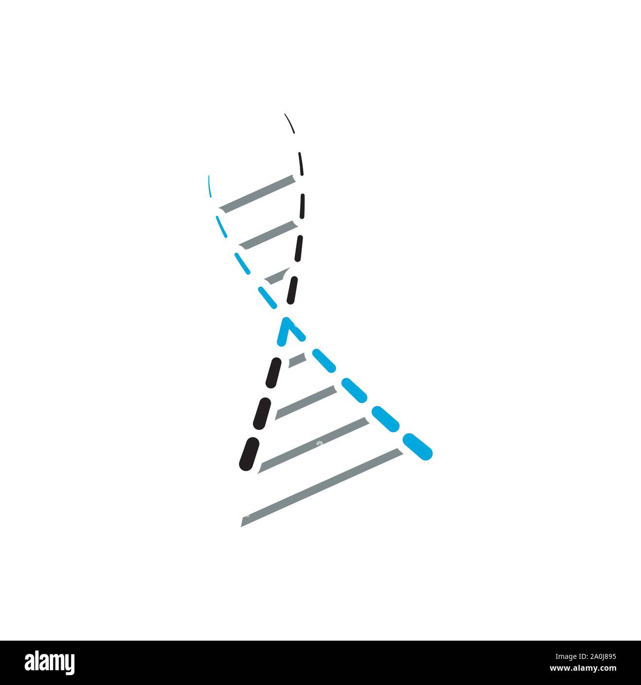 Dna science graphic design template vector isolated Stock Vector Image ...