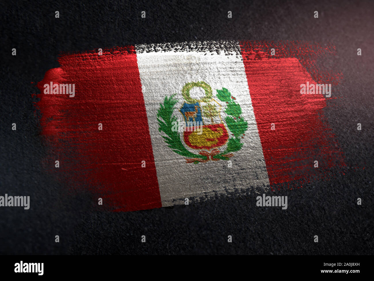 Peru brush flag hi-res stock photography and images - Alamy