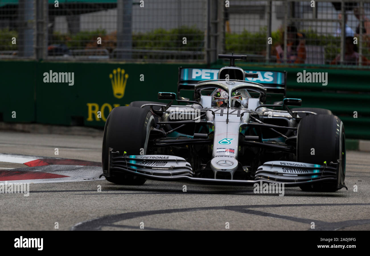 Singapore. 20th Sep, 2019. Formula One, Practice Day; The number 44 ...
