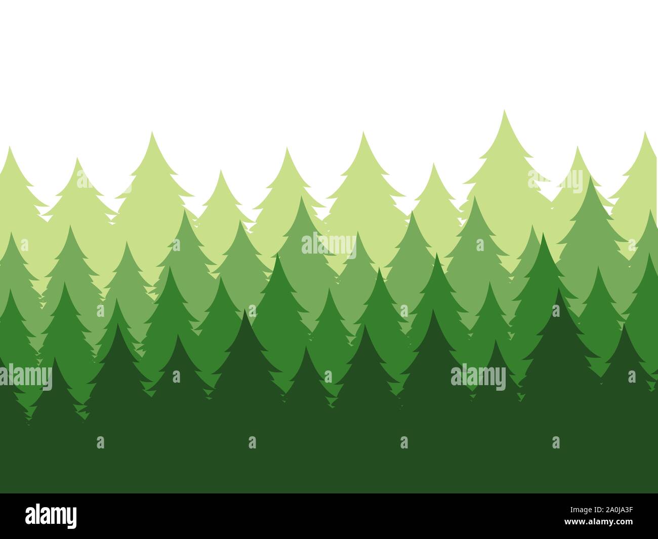 Silhouettes trees in dusk Stock Vector Images - Alamy