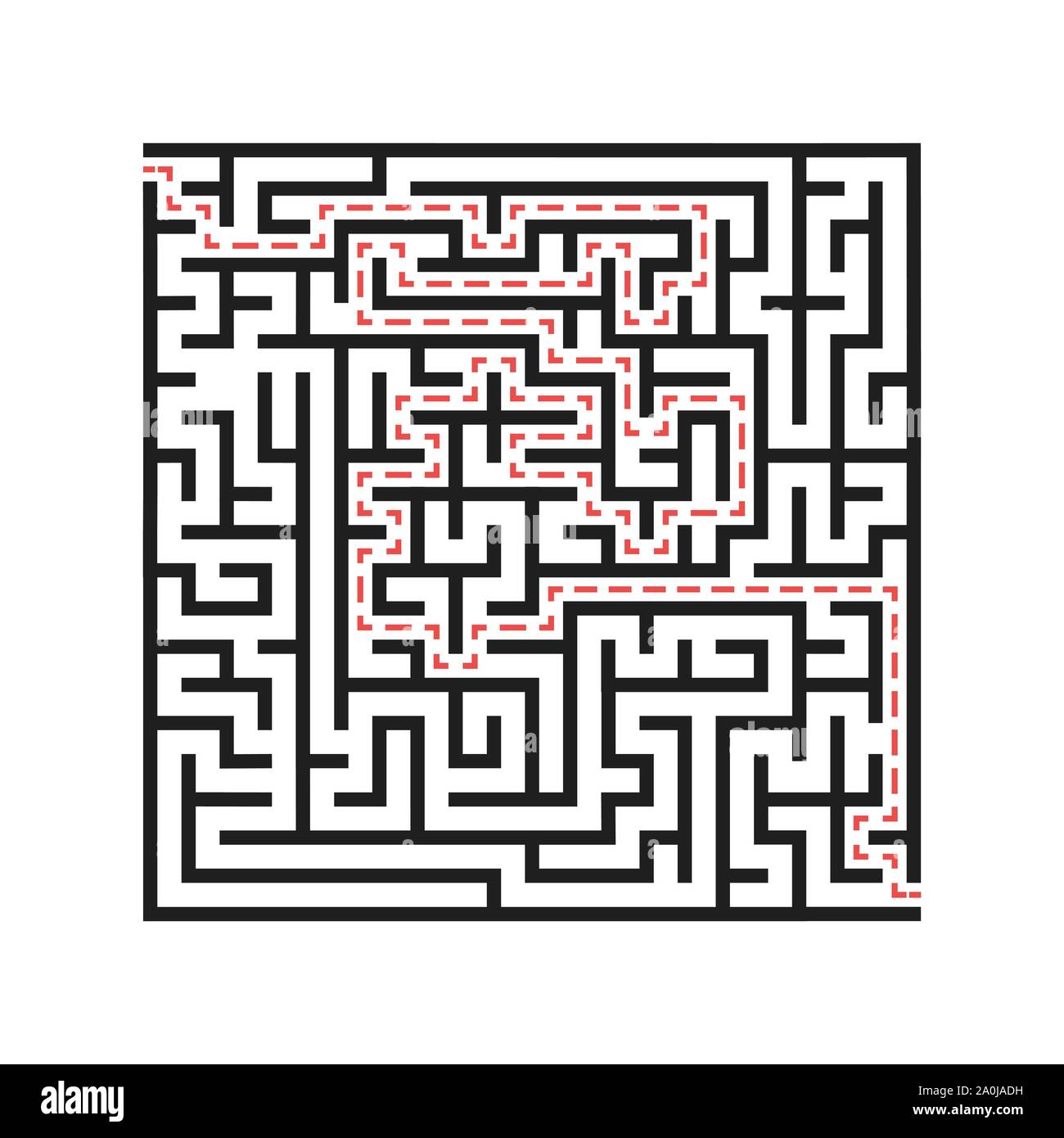 Labyrinth shape design element Stock Vector Image & Art - Alamy