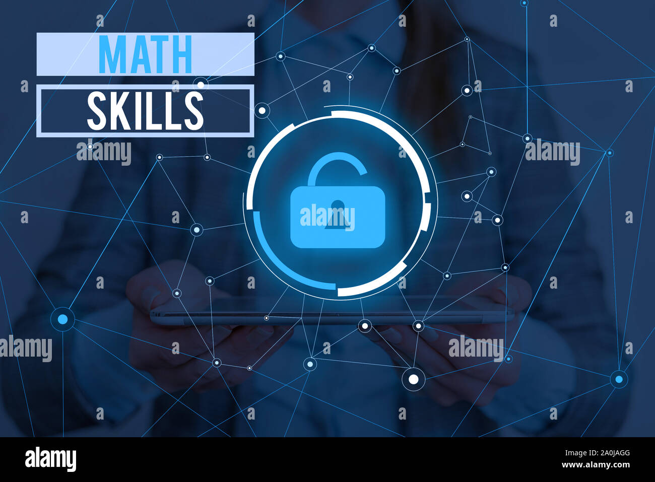 Writing note showing Math Skills. Business concept for starting to ...