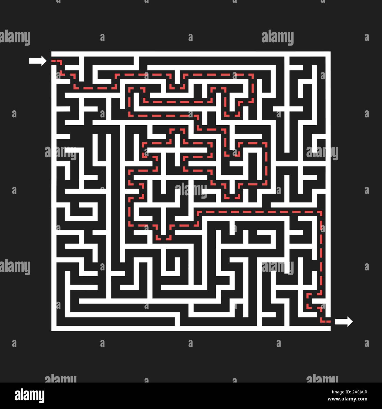 Labyrinth paths Stock Vector Images - Alamy