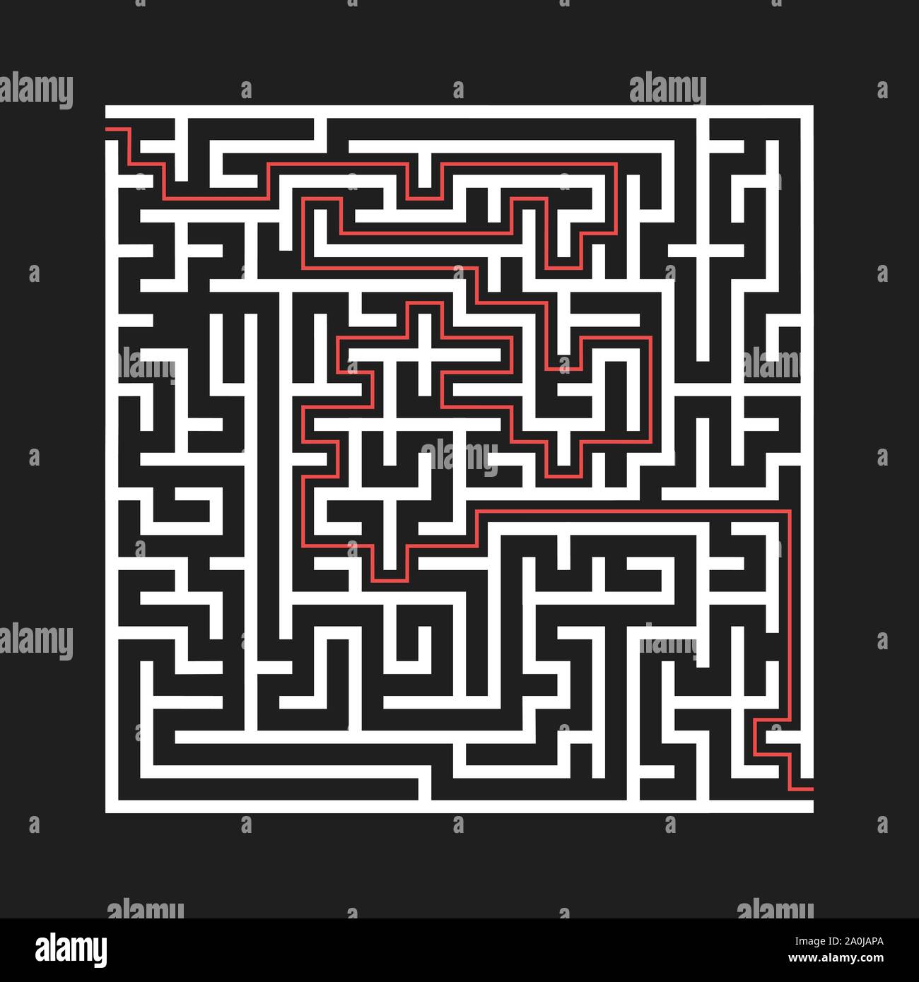 Labyrinth shape design element Stock Vector Image & Art - Alamy