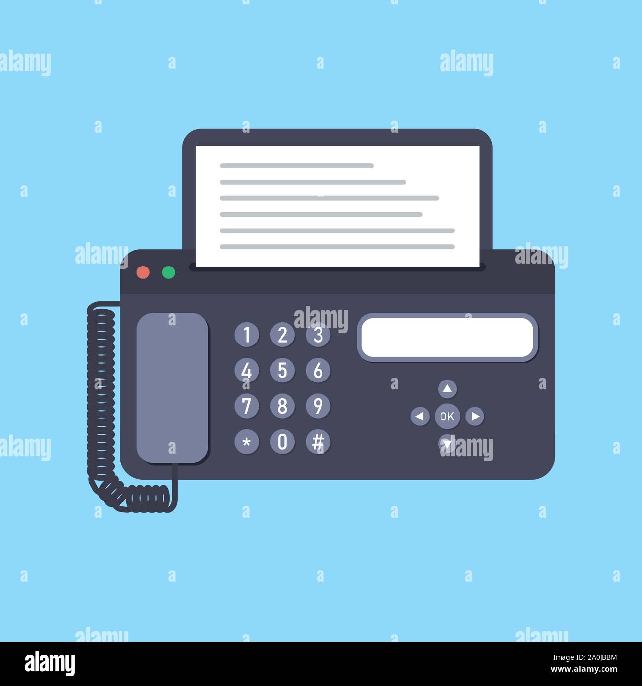 Fax machine office phone equipment telephone, connection office phone ...