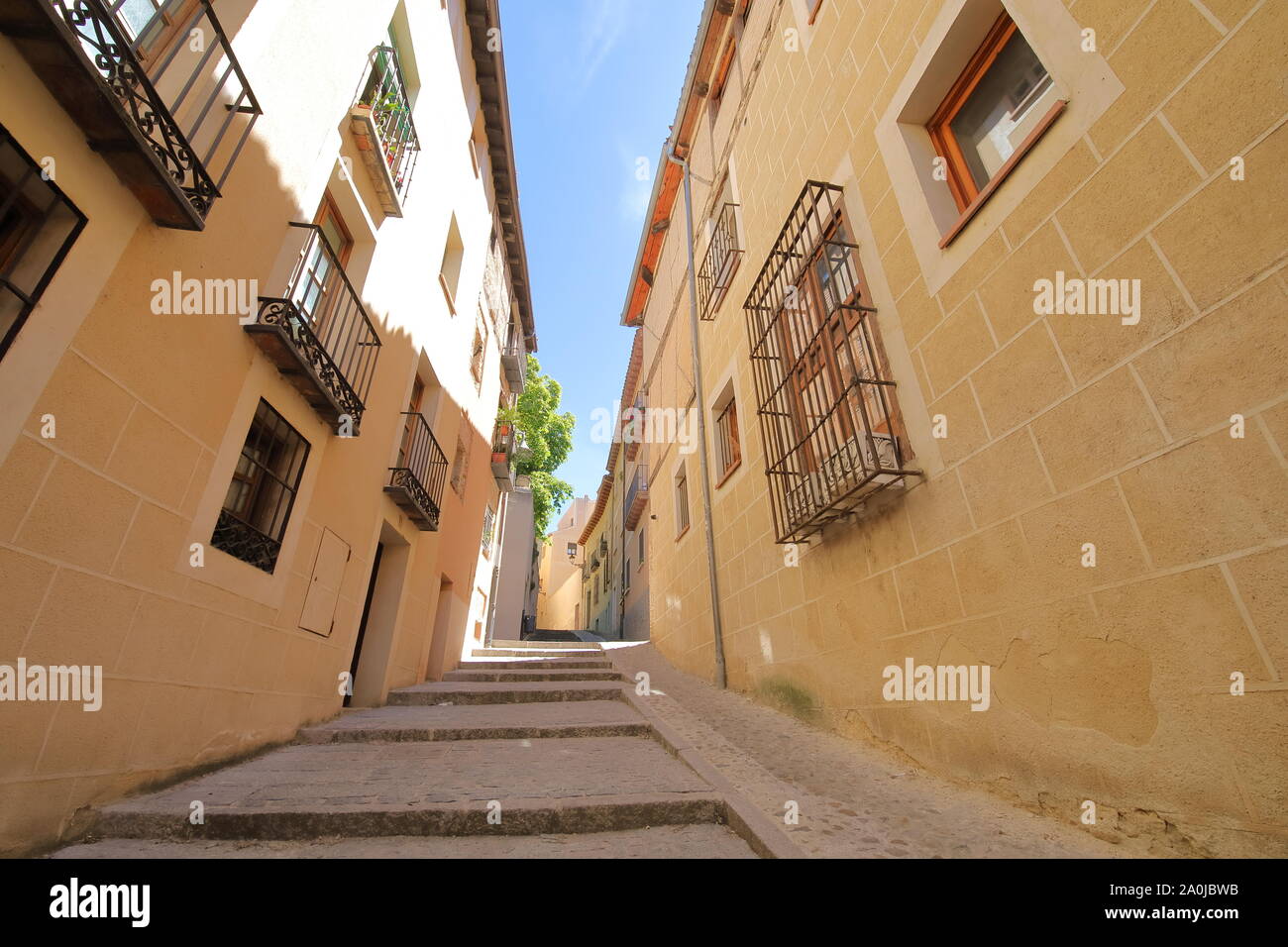 Jewish district old building Segovia Spain Stock Photo - Alamy